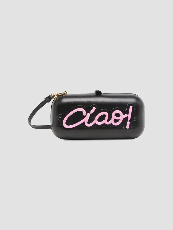 Moschino Ciao! Script Logo Clutch