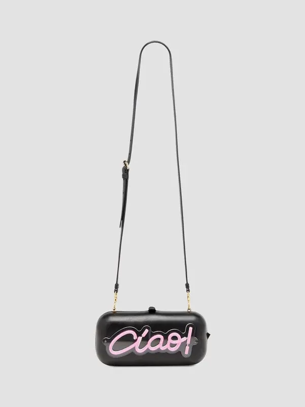 Moschino Ciao! Script Logo Clutch