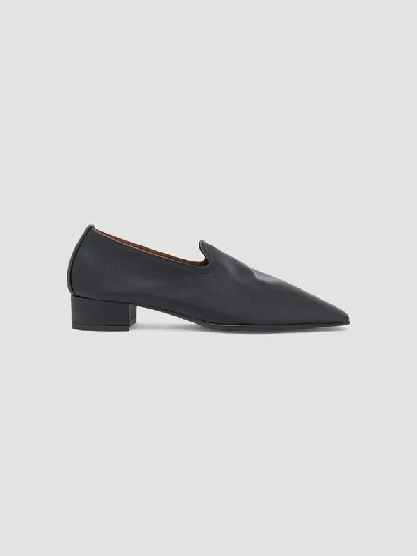 HERBERT LEVINE Soft Touch 30mm Leather Loafers - Black