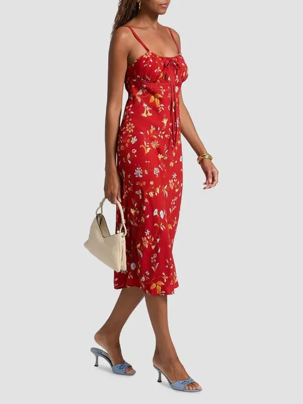REFORMATION Camira Crepe Midi-dress