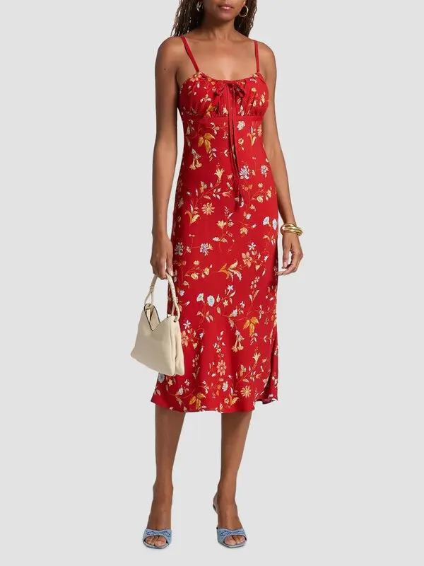 REFORMATION Camira Crepe Midi-dress