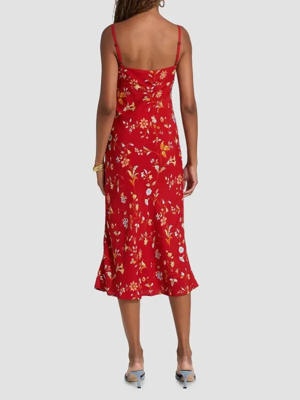 REFORMATION Camira Crepe Midi-dress
