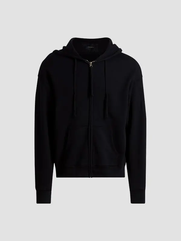NILI LOTAN Brian Zip-front Cotton Hoodie
