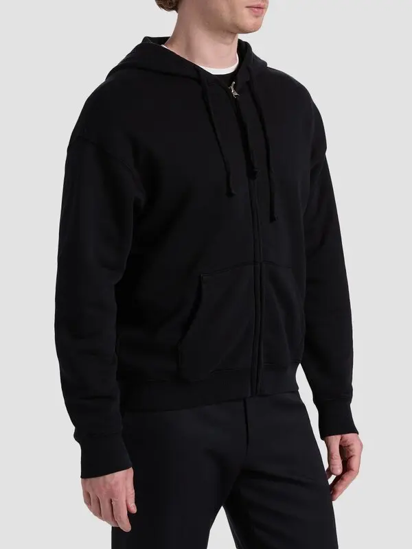 NILI LOTAN Brian Zip-front Cotton Hoodie