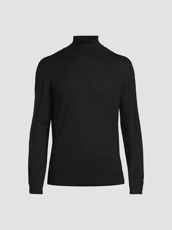 Stefano Ricci Wool Turtleneck Sweater - Black