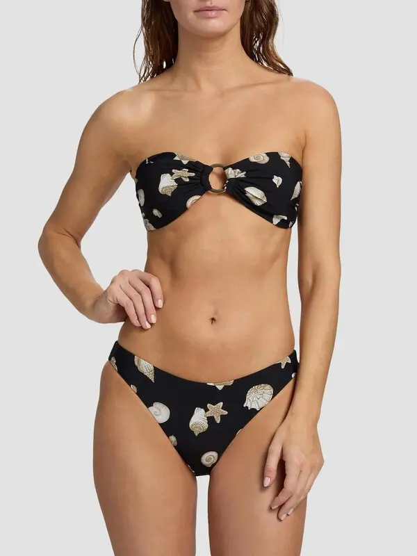 MILLY Seashell O-ring Bikini Top