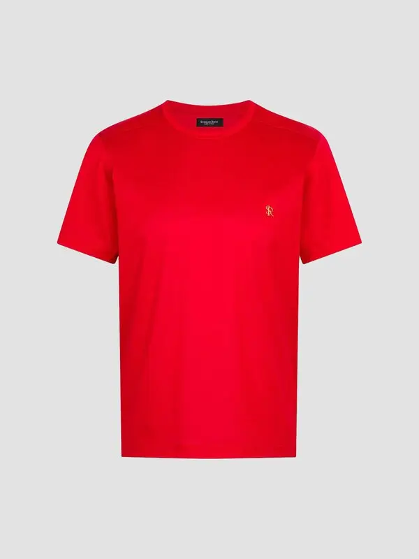 Stefano Ricci Logo Cotton T-shirt - Red