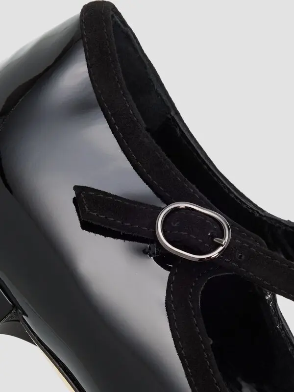 Manolo Blahnik Perdiccamod Patent Leather Mary Janes