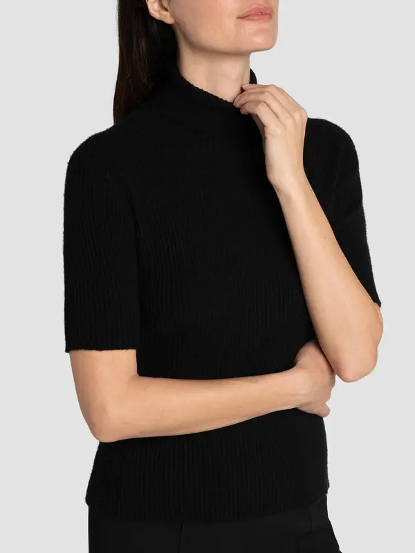 Giorgio Armani Mock Turtleneck Knit Top