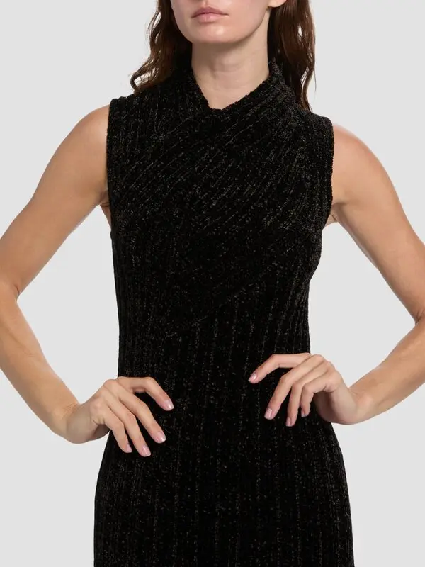 Giorgio Armani Chenille Textured Midi-dress