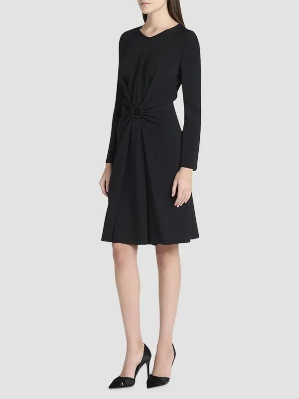 Giorgio Armani Gathered Sheath Midi-dress