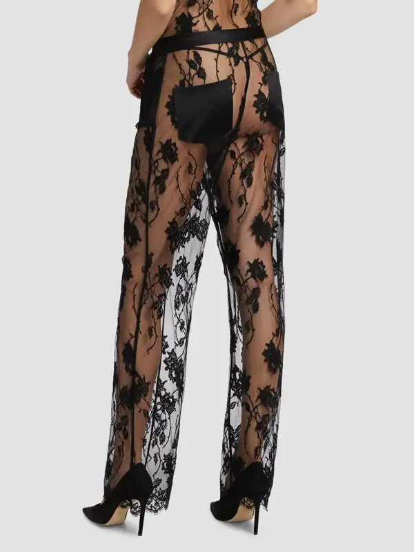 Kiki De Montparnasse Dominique Sheer Lace Pants