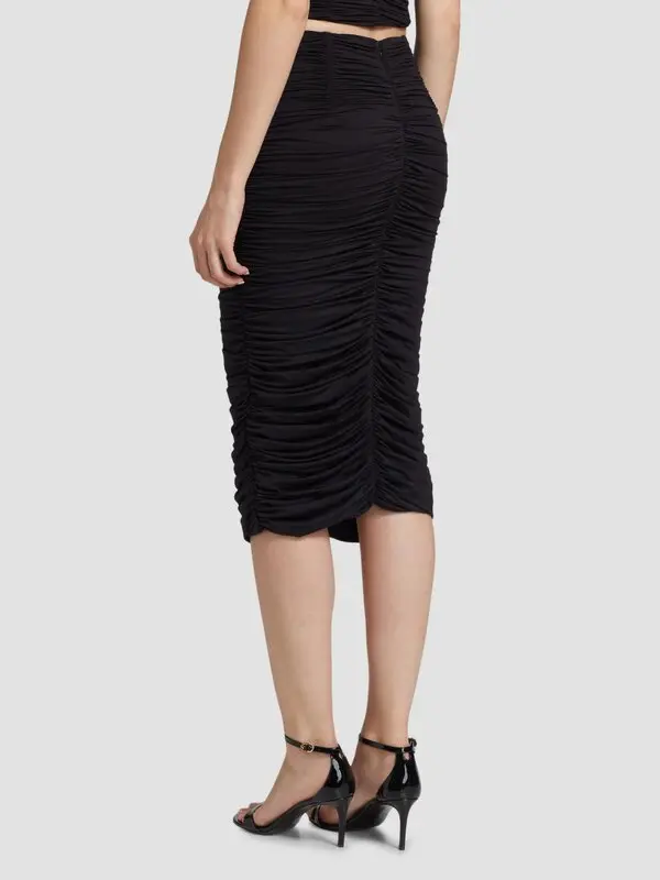 Kiki De Montparnasse Echauffe Ruched Skirt