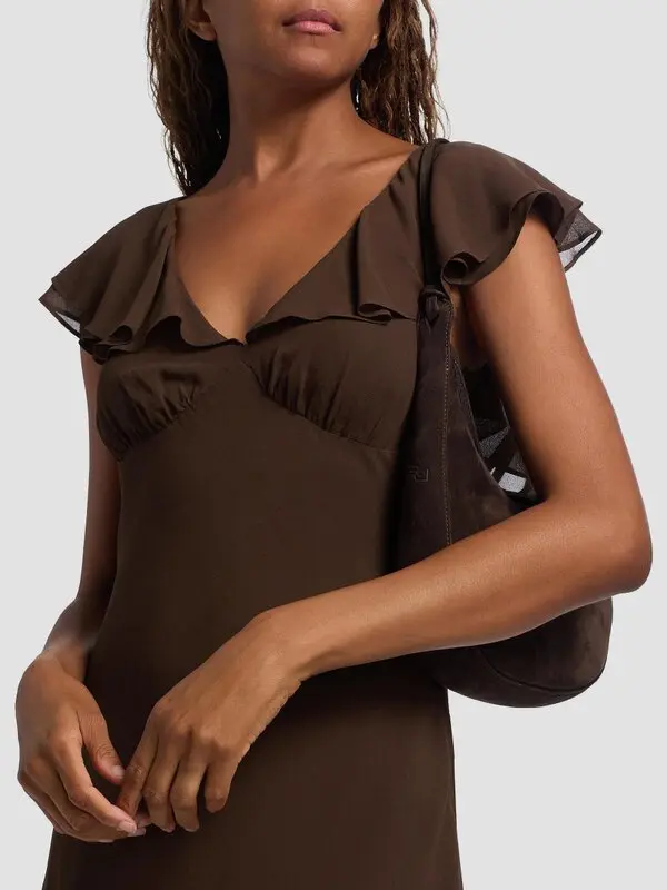 REFORMATION Arni Ruffle Minidress