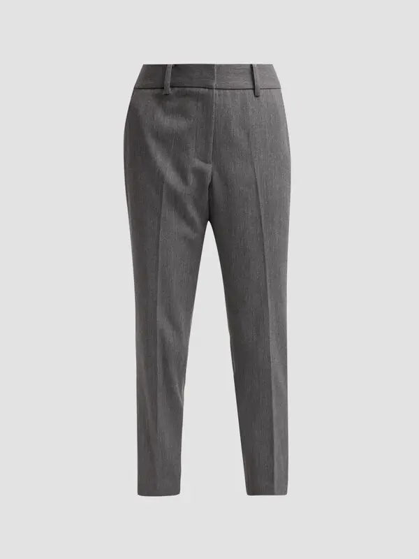 MILLY Nicola Tapered-leg Crop Pants