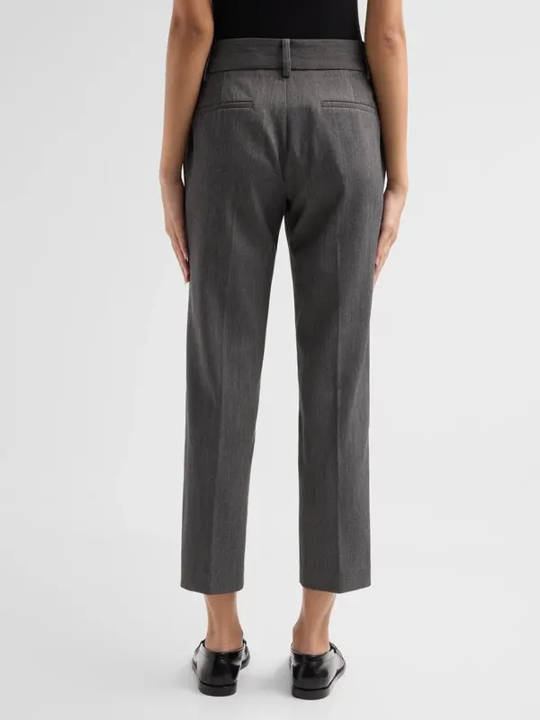 MILLY Nicola Tapered-leg Crop Pants