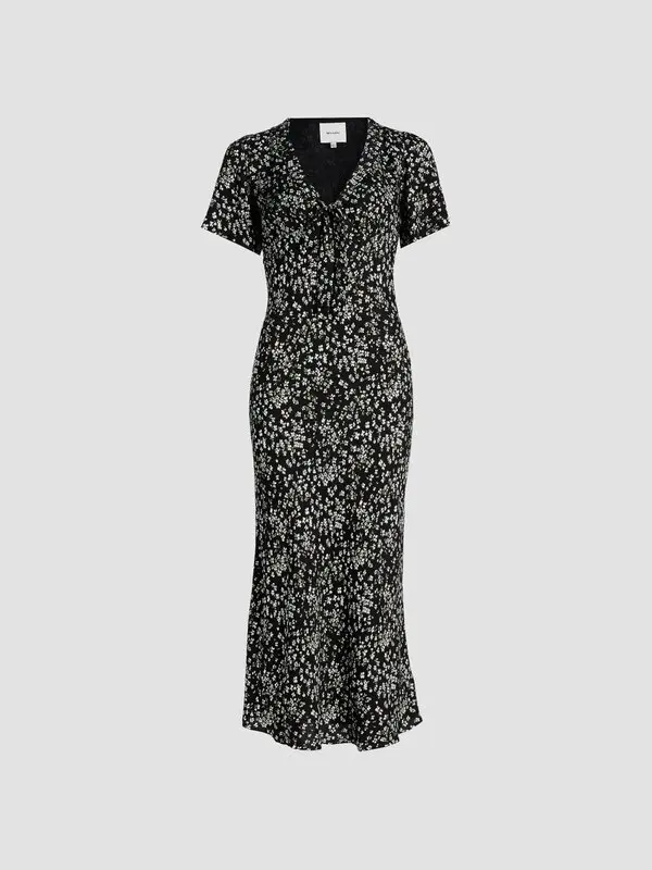 REFORMATION Tyra Floral Crepe Midi-dress - Colette