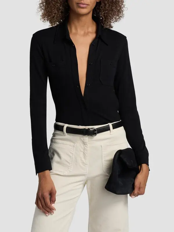 NILI LOTAN Ibra Wool Shirt