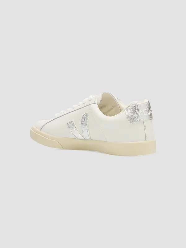VEJA Esplar Low-top Leather Sneakers - White Silver