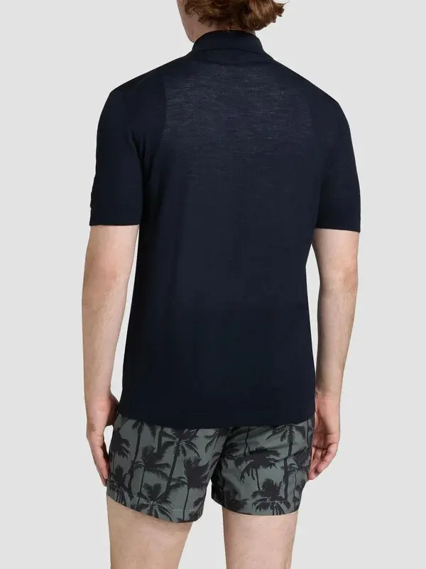 SAKS FIFTH AVENUE Collection Knit Button-front Shirt