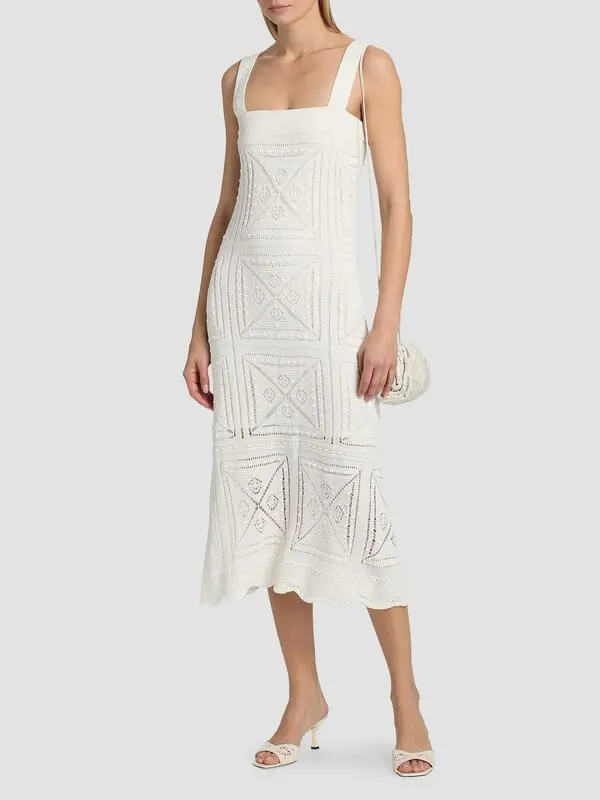 MILLY A Knit Midi-dress