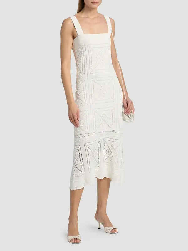 MILLY A Knit Midi-dress