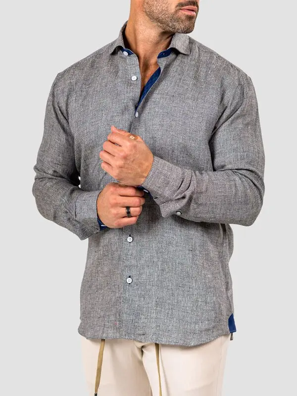 MACEOO Eins Marthyr Linen Shirt