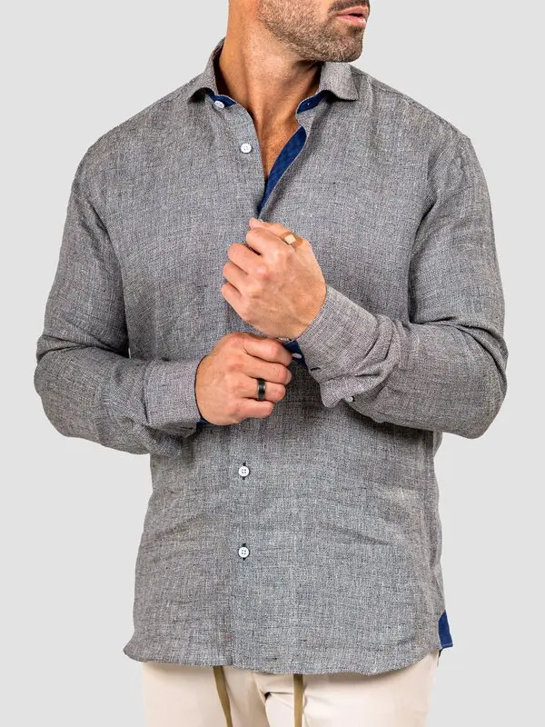 MACEOO Eins Marthyr Linen Shirt