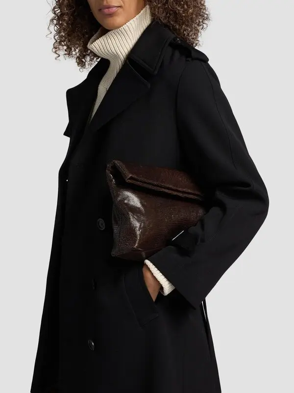 NILI LOTAN Marin Wool-blend Trench Coat