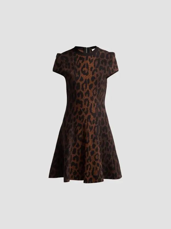 MILLY Honor Leopard Mini Dress