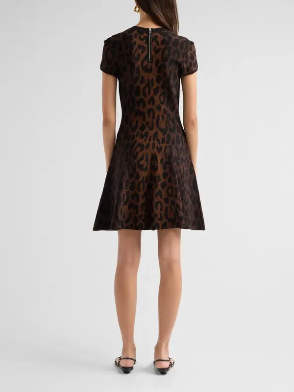 MILLY Honor Leopard Mini Dress
