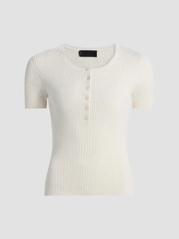 NILI LOTAN Francene Cotton-silk Sweater