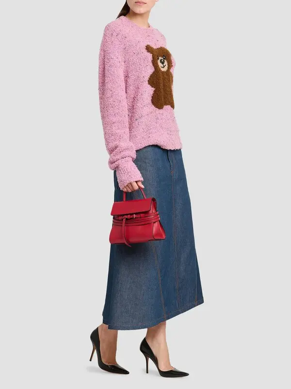 Moschino Tie Me Strappy Top Handle Bag