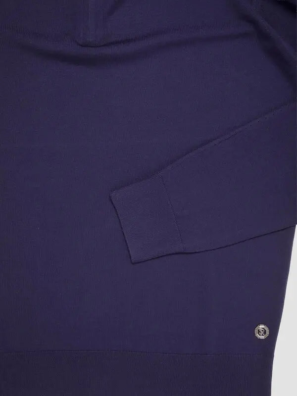 Stefano Ricci Wool Polo Sweater - Blue