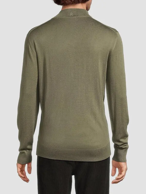 Stefano Ricci Wool Quarter-zip Sweater - Green