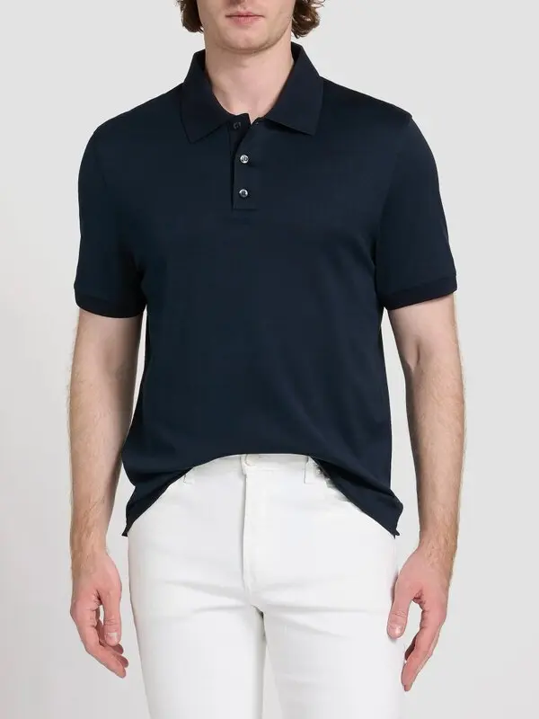 SAKS FIFTH AVENUE Collection Elevated Tech Polo Shirt