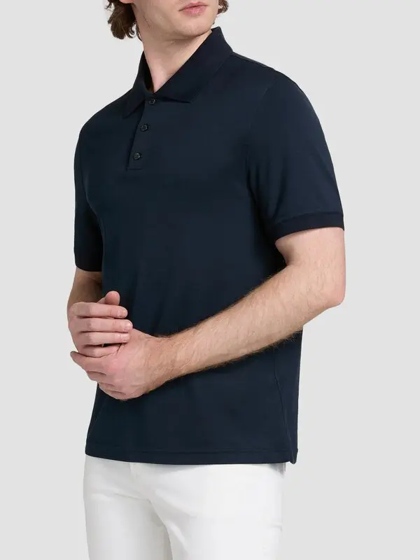 SAKS FIFTH AVENUE Collection Elevated Tech Polo Shirt