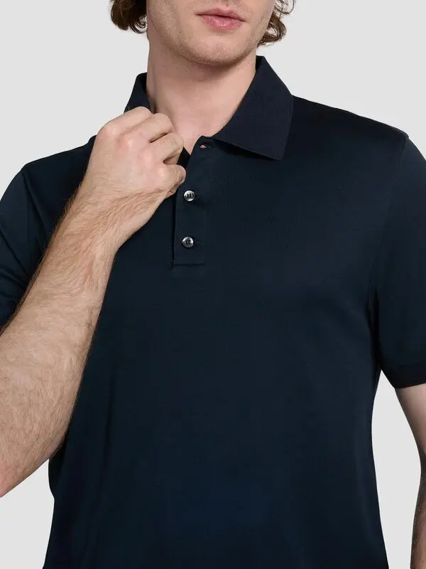 SAKS FIFTH AVENUE Collection Elevated Tech Polo Shirt