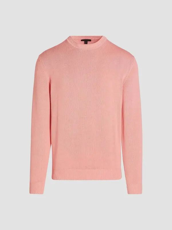 SAKS FIFTH AVENUE Gart-dyed Crewneck Sweater - Pink