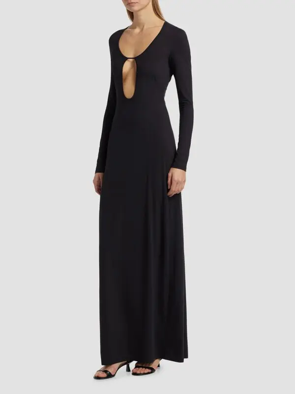 Kiki De Montparnasse Echauffe Cut-out Long-sleeve Gown