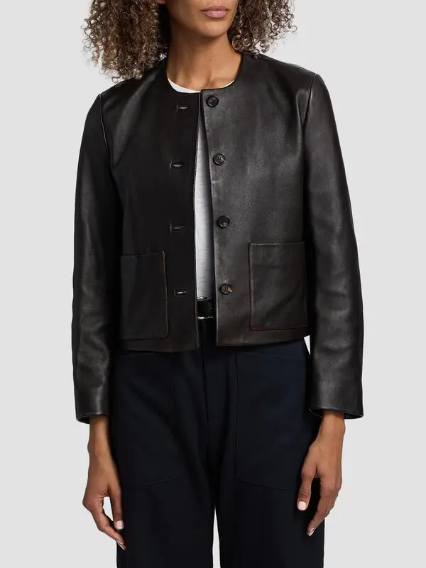 NILI LOTAN Ophelie Leather Jacket