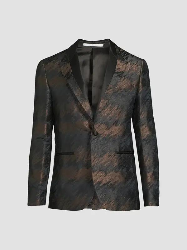 Pal Zileri Abstract Silk-blend Single-breasted Dinner Jacket