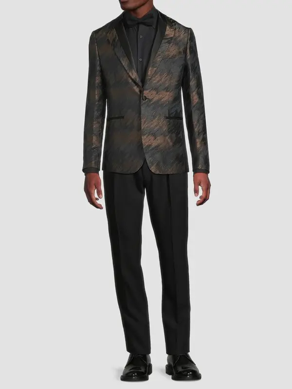 Pal Zileri Abstract Silk-blend Single-breasted Dinner Jacket
