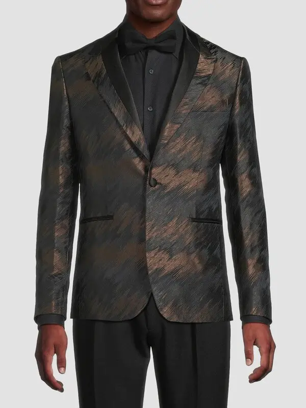 Pal Zileri Abstract Silk-blend Single-breasted Dinner Jacket