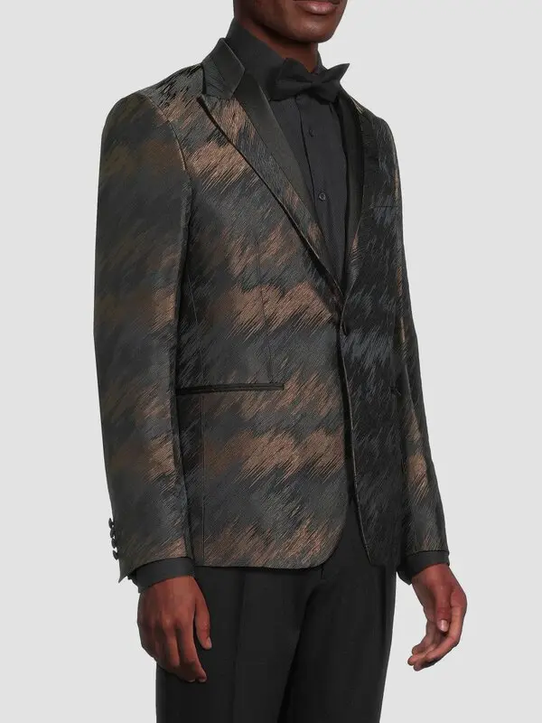 Pal Zileri Abstract Silk-blend Single-breasted Dinner Jacket