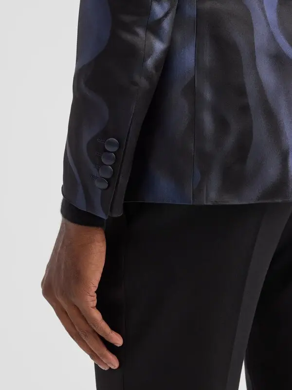 Pal Zileri Abstract Print Cotton-blend Jacket
