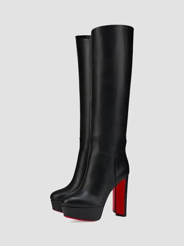 CHRISTIAN LOUBOUTIN Loo Botta Alta 130mm Leather Boots