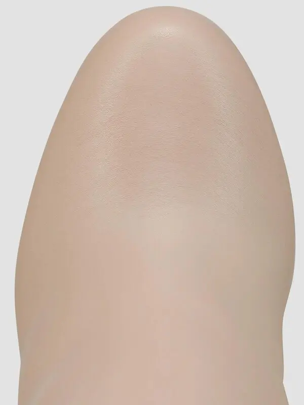 CHRISTIAN LOUBOUTIN Loo 85mm Leather Thigh Boots - Pearl