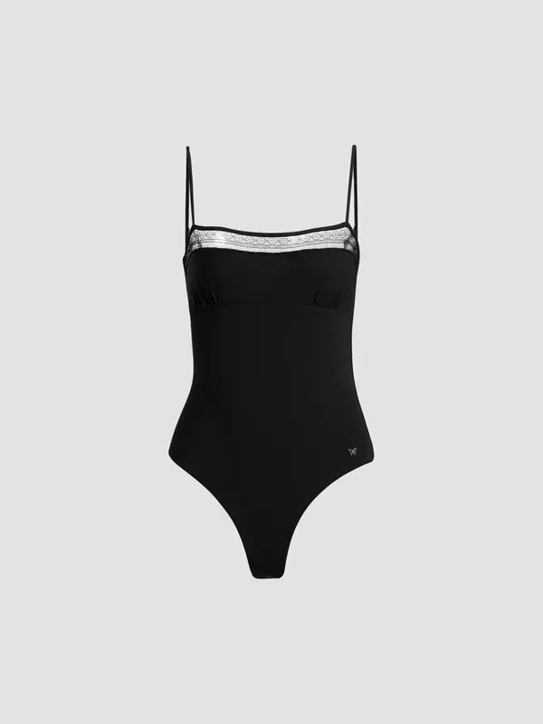 Kiki De Montparnasse Lace Inset One-piece Swimsuit