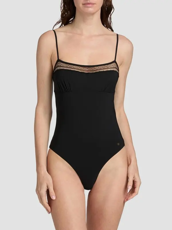 Kiki De Montparnasse Lace Inset One-piece Swimsuit